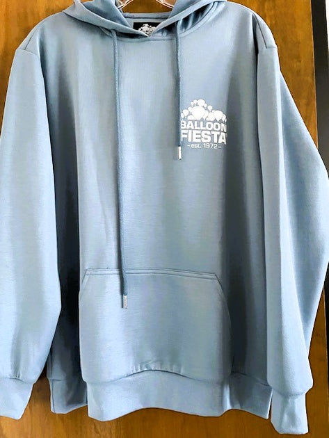 Dusty Blue Scuba Hoodie | Balloon Fiesta Stuff